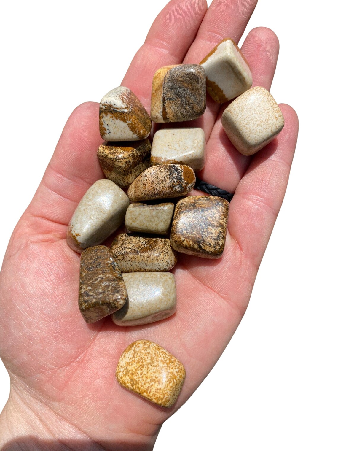 Picture Jasper Tumbled Stone - Multiple Sizes Available - Tumbled ...
