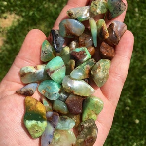 Chrysoprase Tumbled Stone - Multiple Sizes Available - Tumbled ...