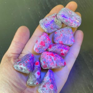 Ruby Feldspar Tumbled Stone Multiple Sizes Available Polished Pink Ruby Feldspar Crystal ...