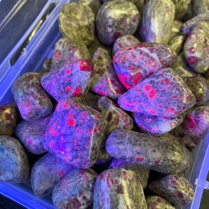 Ruby Feldspar Tumbled Stone Multiple Sizes Available Polished Pink Ruby ...
