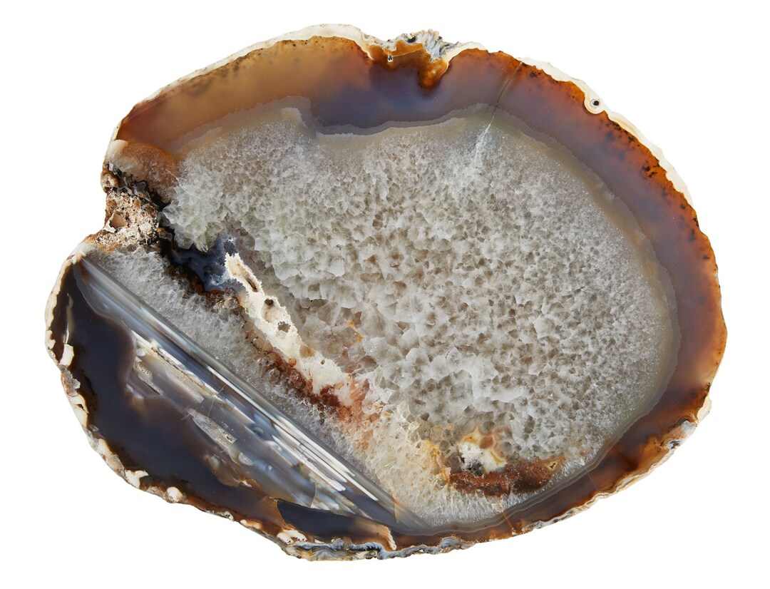 Agate Slice Large - Quartz Crystal - Large Agate Slab - Large Agate ...