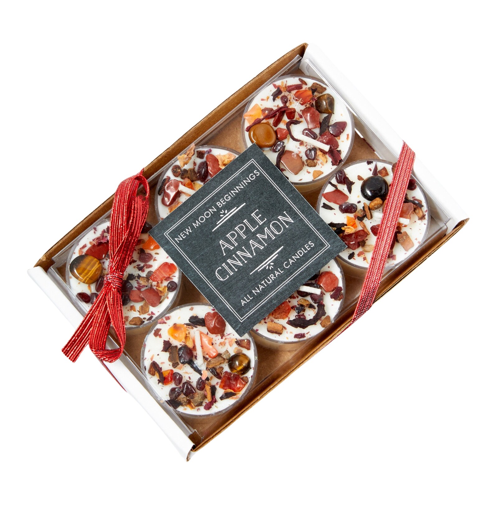 Apple Cinnamon Candles Fall Candles Crystal & Herb - Etsy
