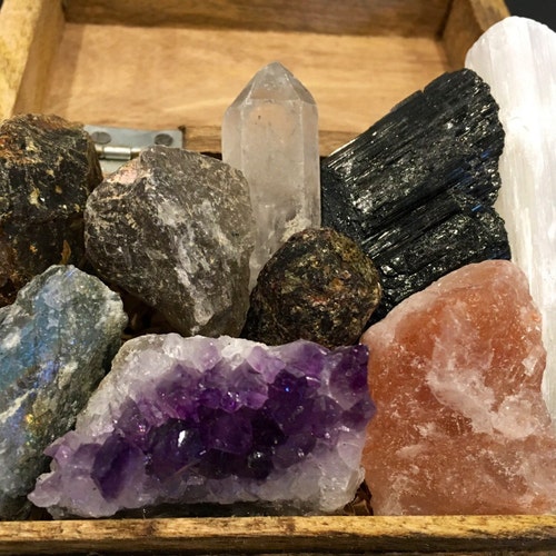 Raw Crystal Set Healing Crystals and Stones Set Chakra - Etsy