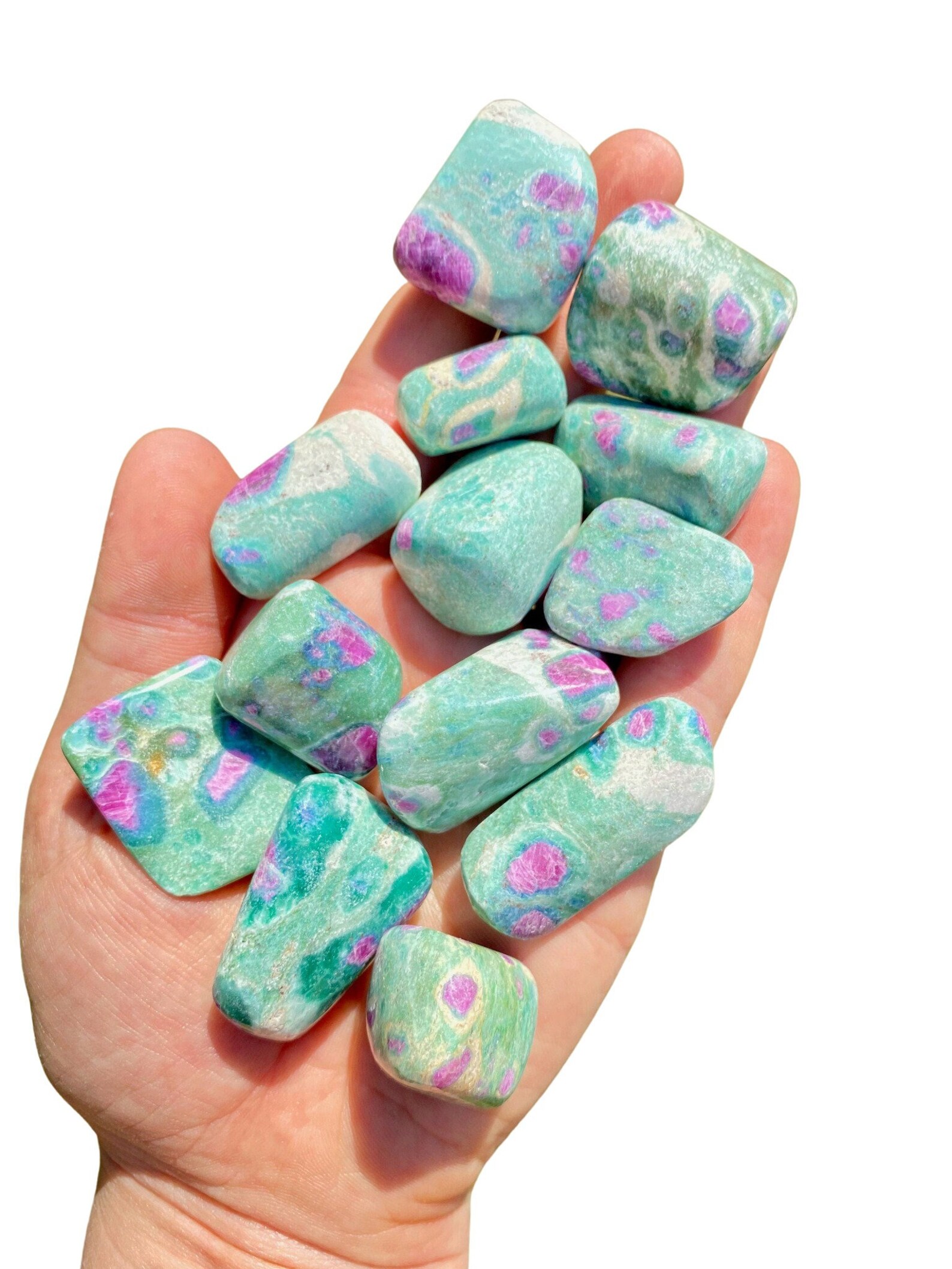 Ruby in Fuchsite Tumbled Stone Multiple Sizes Available - Etsy