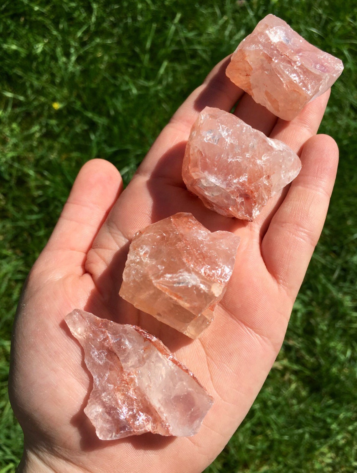 Raw Hematoid Quartz Crystal Fire Quartz Quartz and | Etsy