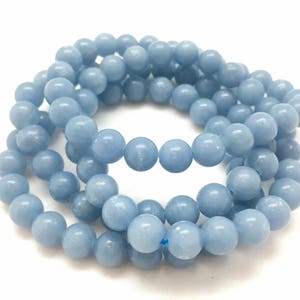Angelite Bracelet - Healing Crystal Bracelet - Angelite Crystal Jewelry ...