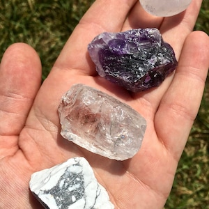Peaceful Sleep Crystal Set - Raw Amethyst, Selenite, Howlite, Quartz ...