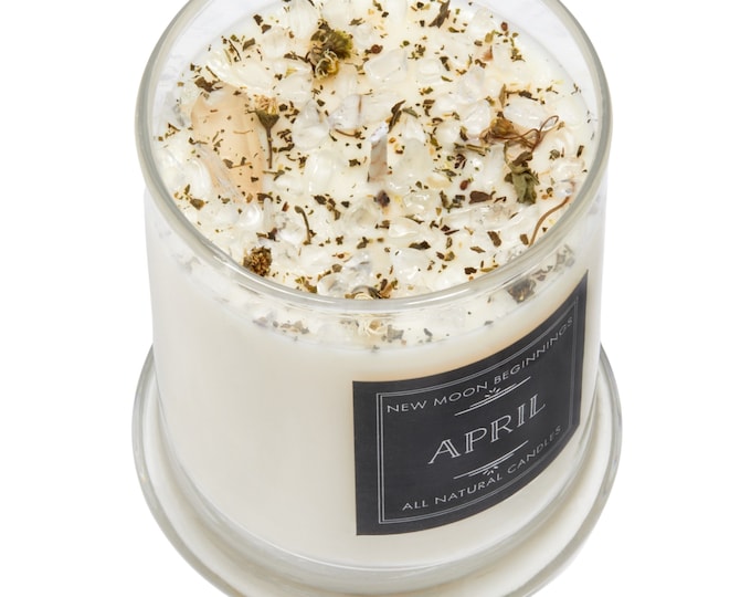 Daisies April Birth Month Candle Hand Poured All Natural Soy Wax Gift ...