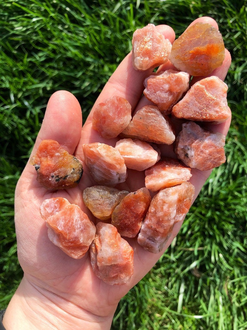 Raw Sunstone Crystal Grade AAA Raw Sunstone Stone Rough - Etsy