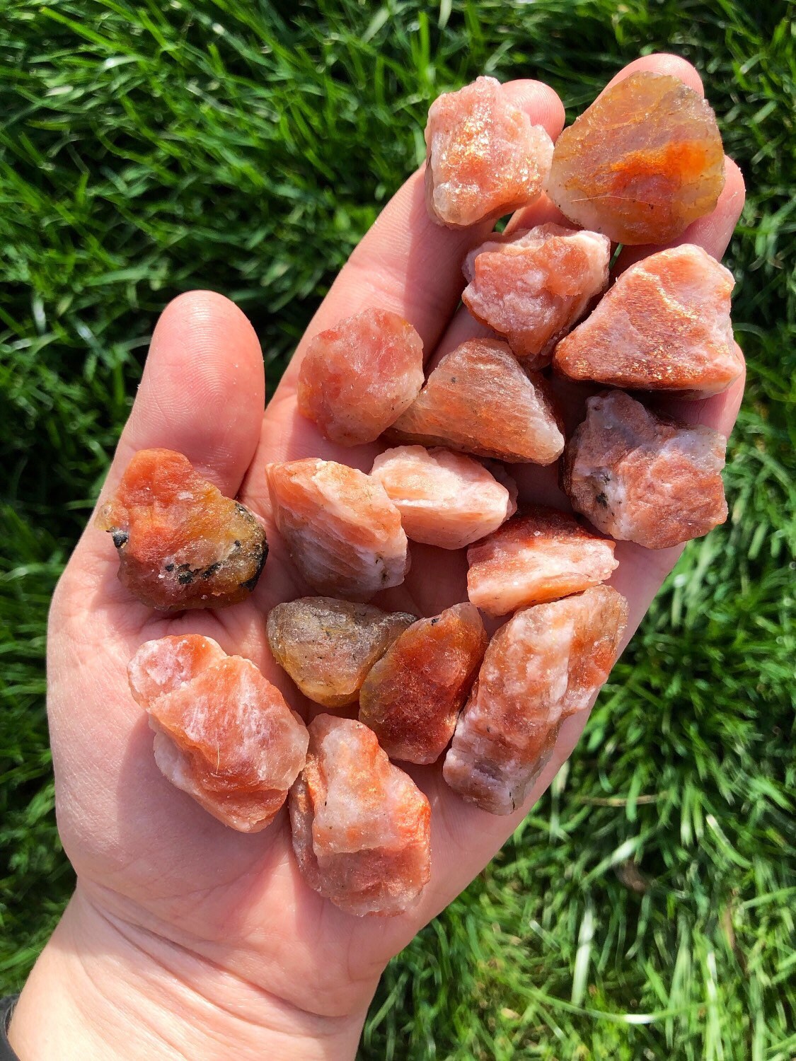 Raw sunstone crystal Grade AAA raw sunstone stone rough | Etsy