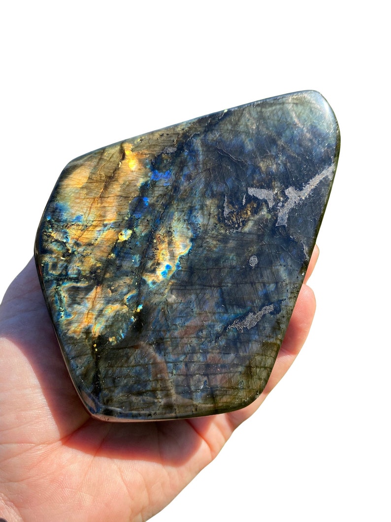 Spectrolite Standing Freeform - Polished Labradorite Crystal - Extra ...