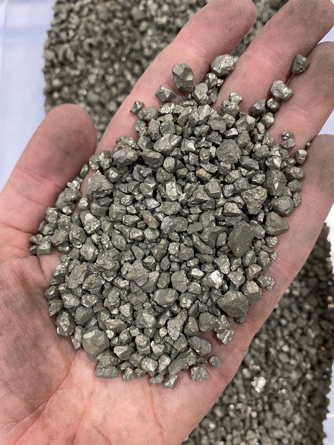 Bulk Rough Pyrite Chips Rough (5mm - 7mm) - Natural Pyrite Crystal ...