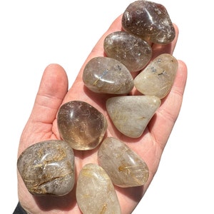 Golden Rutilated Quartz Tumbled Crystal - Multiple Sizes Available ...