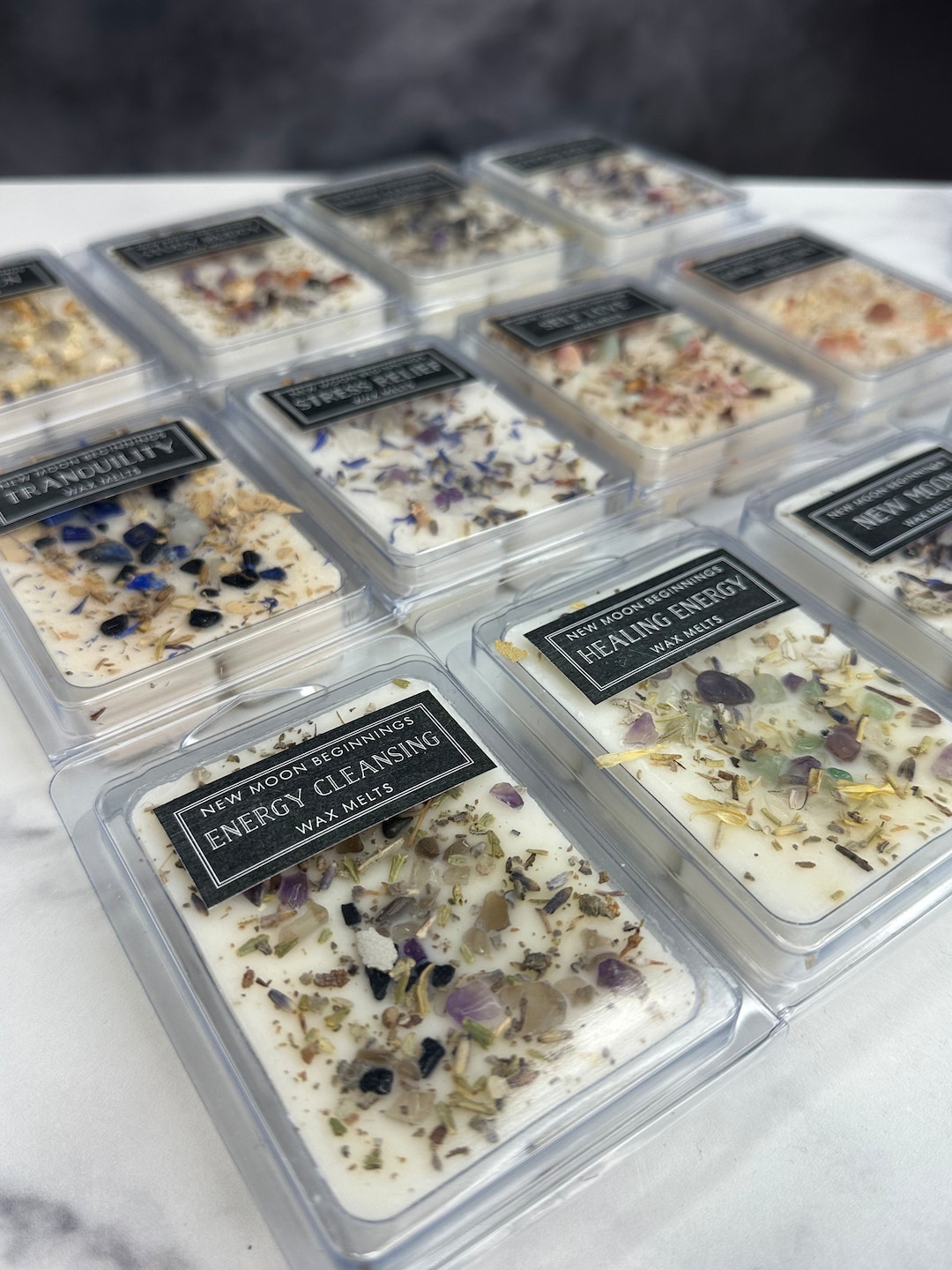 Crystal Wax Melts - Handmade Soy Wax Melts - Scented Wax Melts With ...