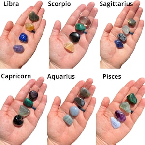 Zodiac Crystal Set - 12 Zodiac Signs Crystal Set - Crystals & Stones ...