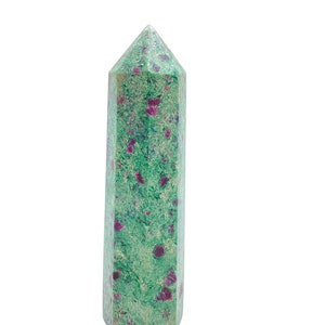 Ruby in Fuchsite Stone Point 5 8 Ruby Fuchsite Tower Large Ruby in ...
