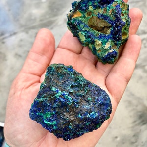 Raw Azurite Crystal - Azurite Malachite Stone - Raw Azurite Stone ...