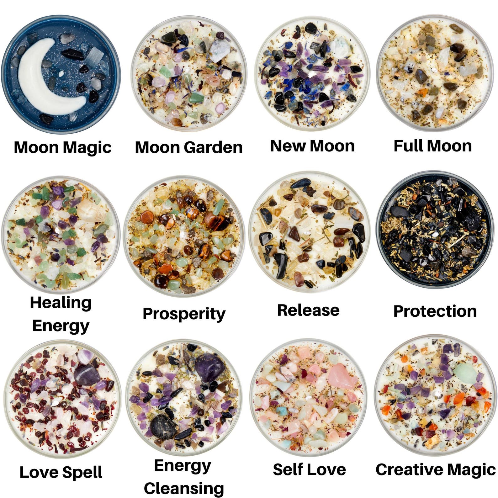 Ritual and Intention Candles - Ritual Candles - Intention Crystal ...