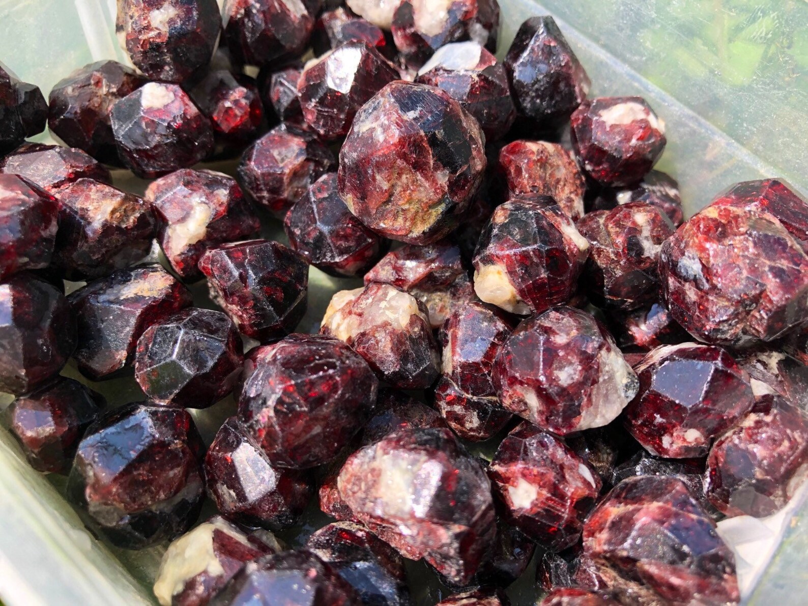 Raw Garnet Chunks A grade Red Garnet Stone Raw Garnet | Etsy