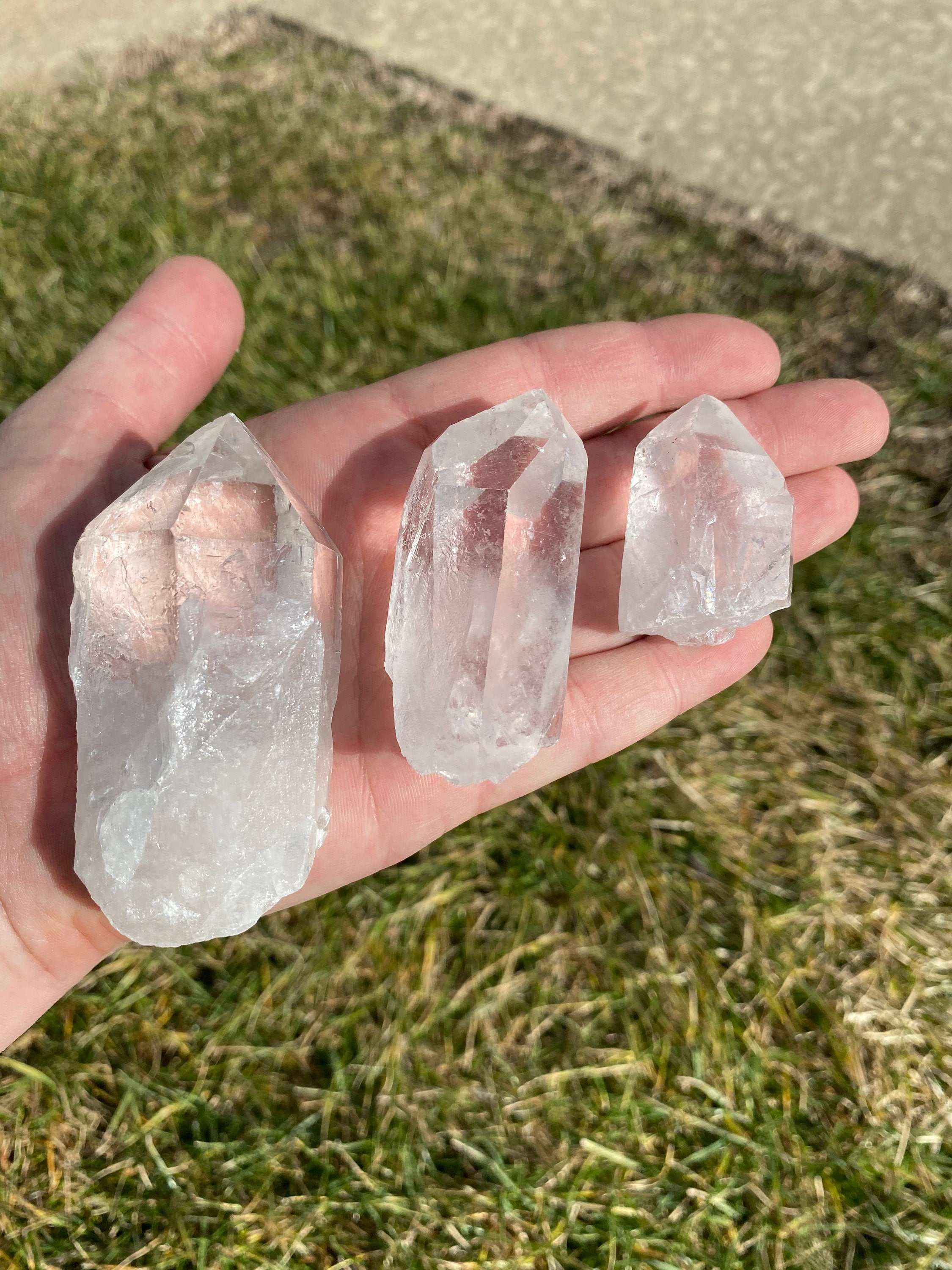Clear Quartz Crystal Point Grade AB quartz Raw Quartz | Etsy