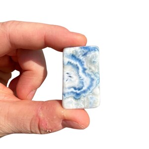 Blue Scheelite Stone Slice 0.75 1.5 Grade AAA Blue Scheelite Slab Blue ...