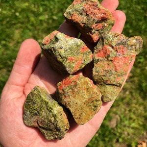 Raw Unakite Stone - Unakite Rough Stones - Unakite Raw - Natural ...
