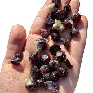 Raw Garnet Chunks A Grade Red Garnet Stone Raw Garnet - Etsy