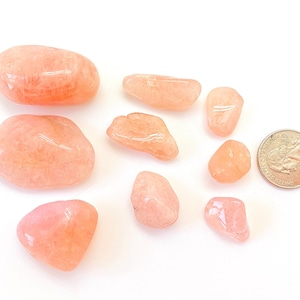 Peach Morganite Tumbled Stone - Multiple Sizes Available - Tumbled ...