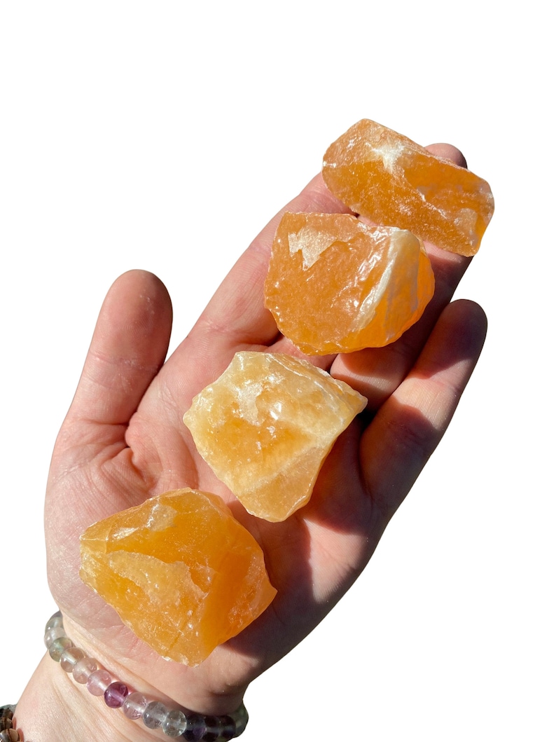 Raw Orange Calcite sizes .5 to 5 Orange | Etsy