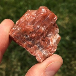 Raw Red Calcite - Rough Red Calcite - Raw Red Calcite Stone - Crystals ...