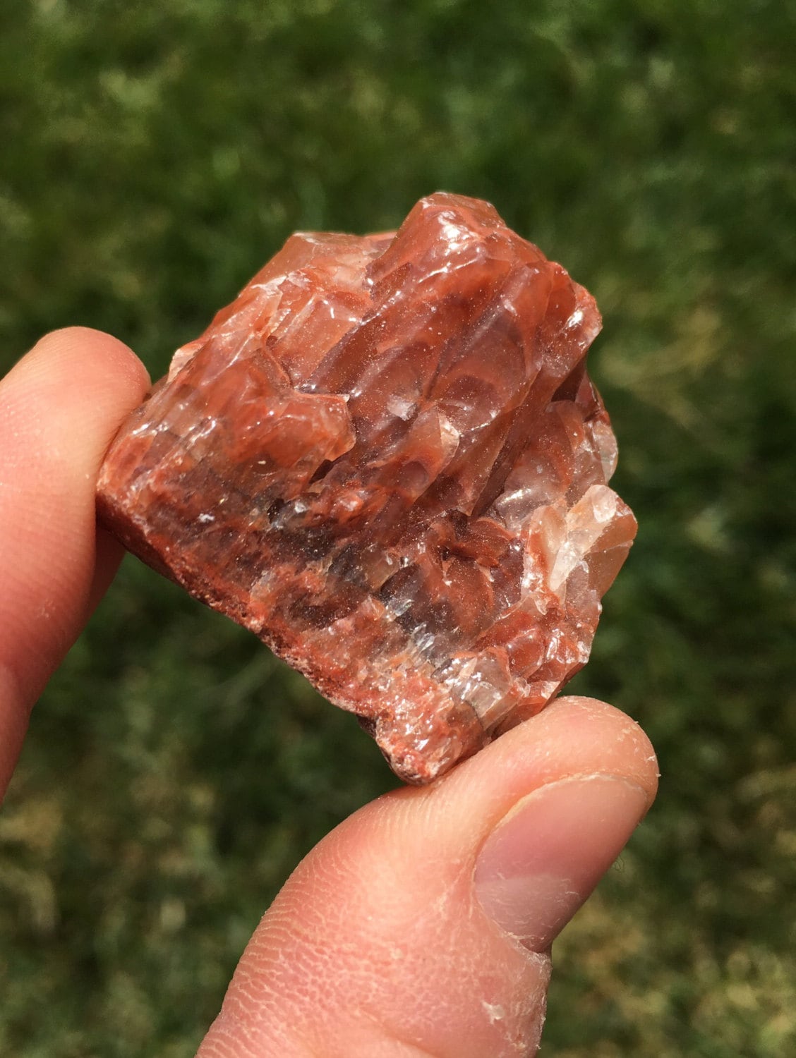 Raw Red Calcite Rough Red Calcite Raw Red Calcite Stone | Etsy
