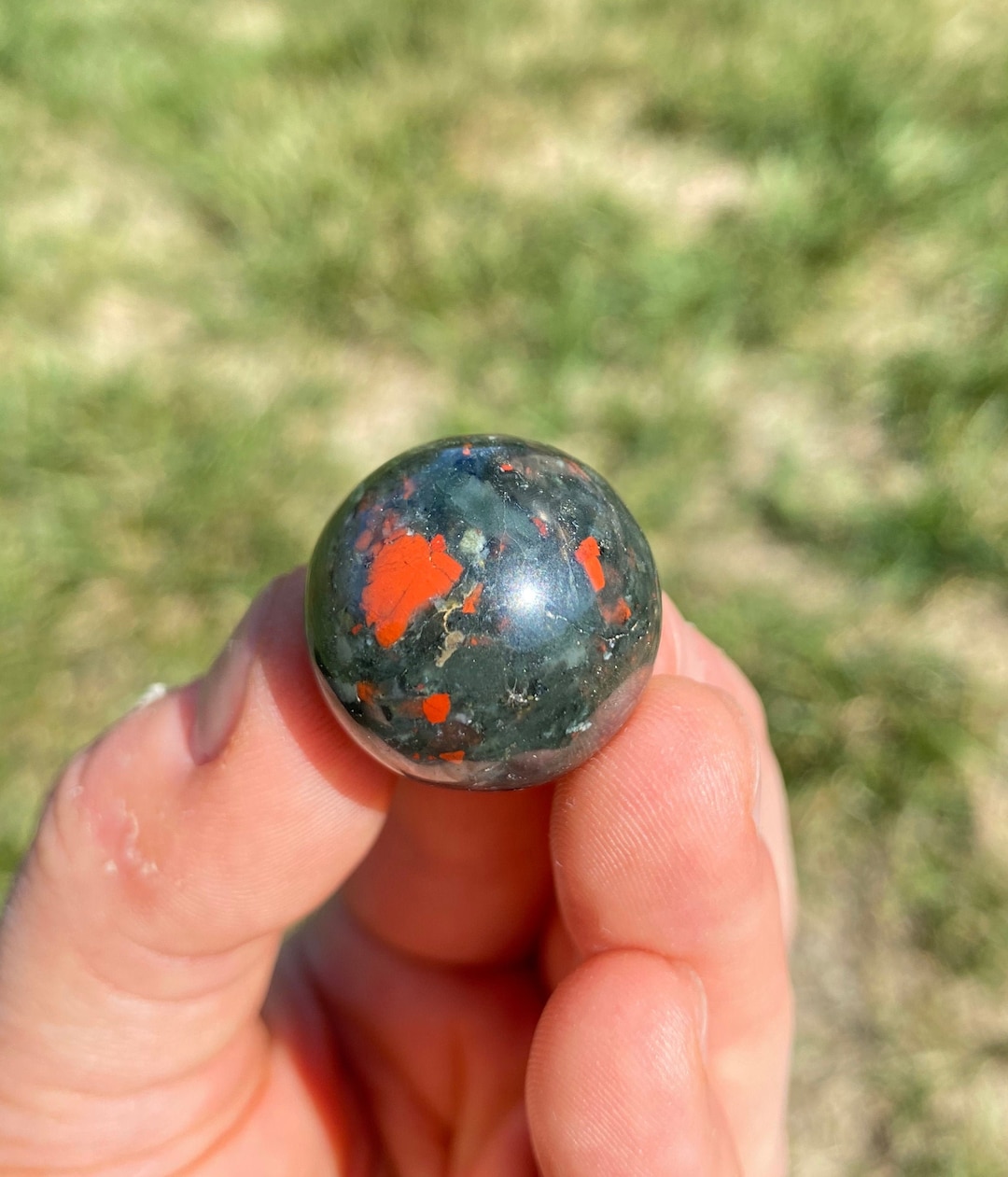 Bloodstone Sphere - Bloodstone Crystal - Tumbled Bloodstone - Crystals ...