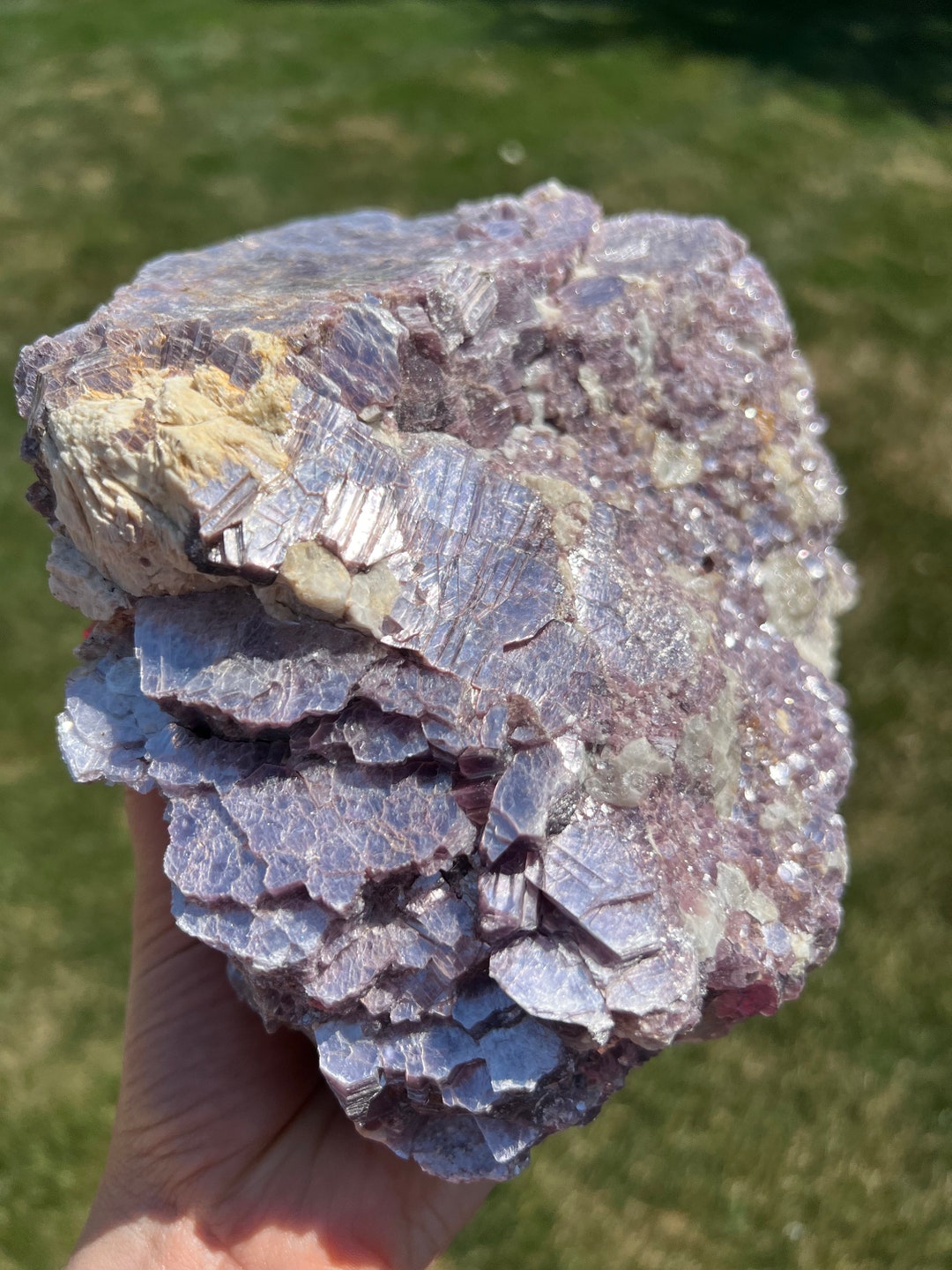 Raw Lepidolite Specimen - Large Lepidolite - Natural Lepidolite Crystal ...