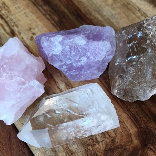 Love and Happiness Stone Set Raw Crystals and Stones Raw - Etsy