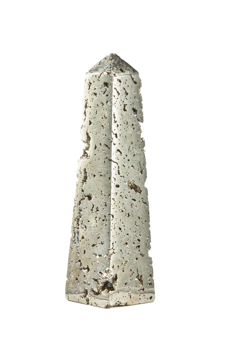 Polished Pyrite Obelisk - Large Pyrite Stone Tower - One of a Kind ...