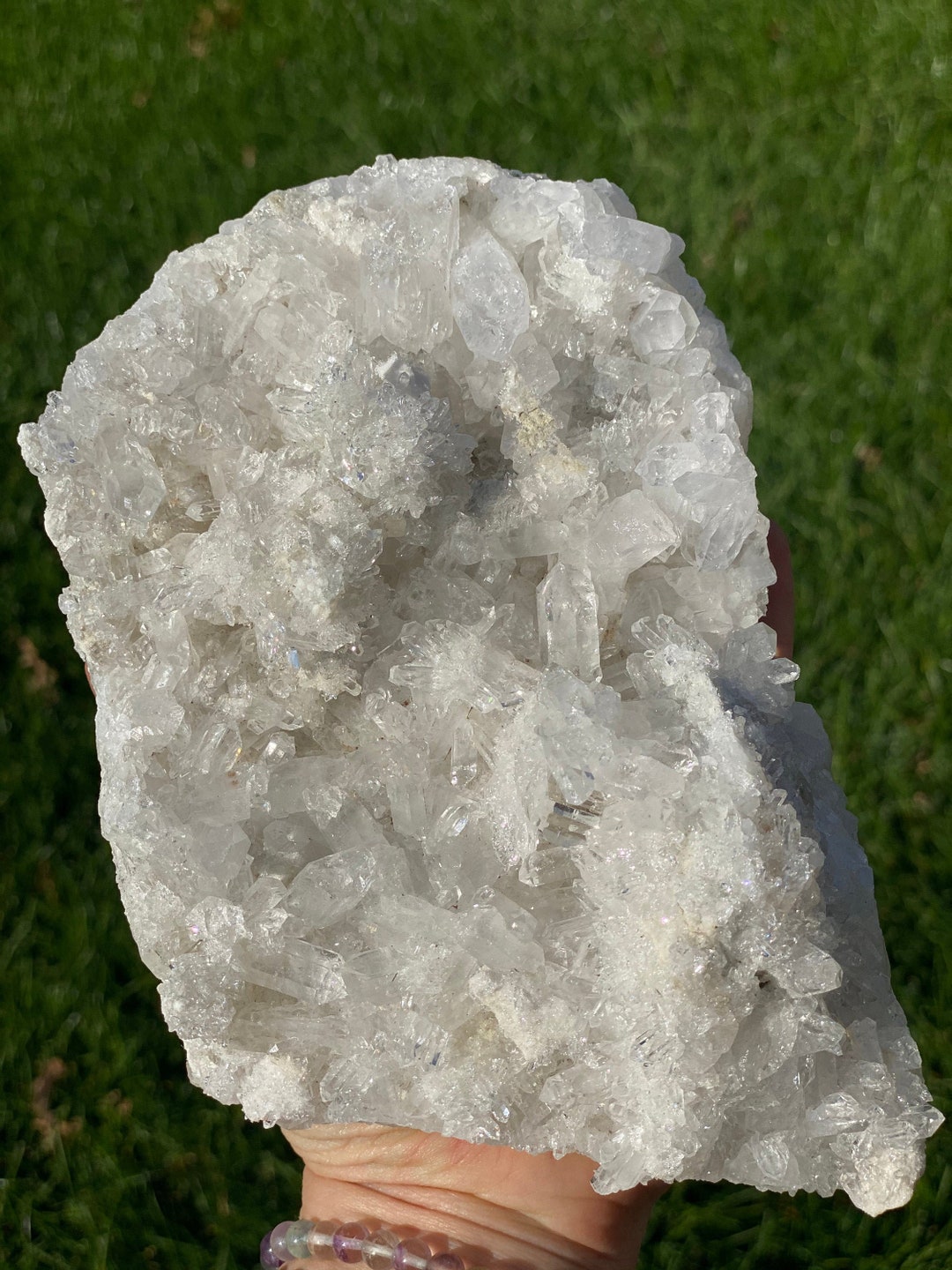 Raw Quartz Crystal Cluster - Rough Quartz Cluster - Crystal Quartz Specimen - Clear Quartz ...