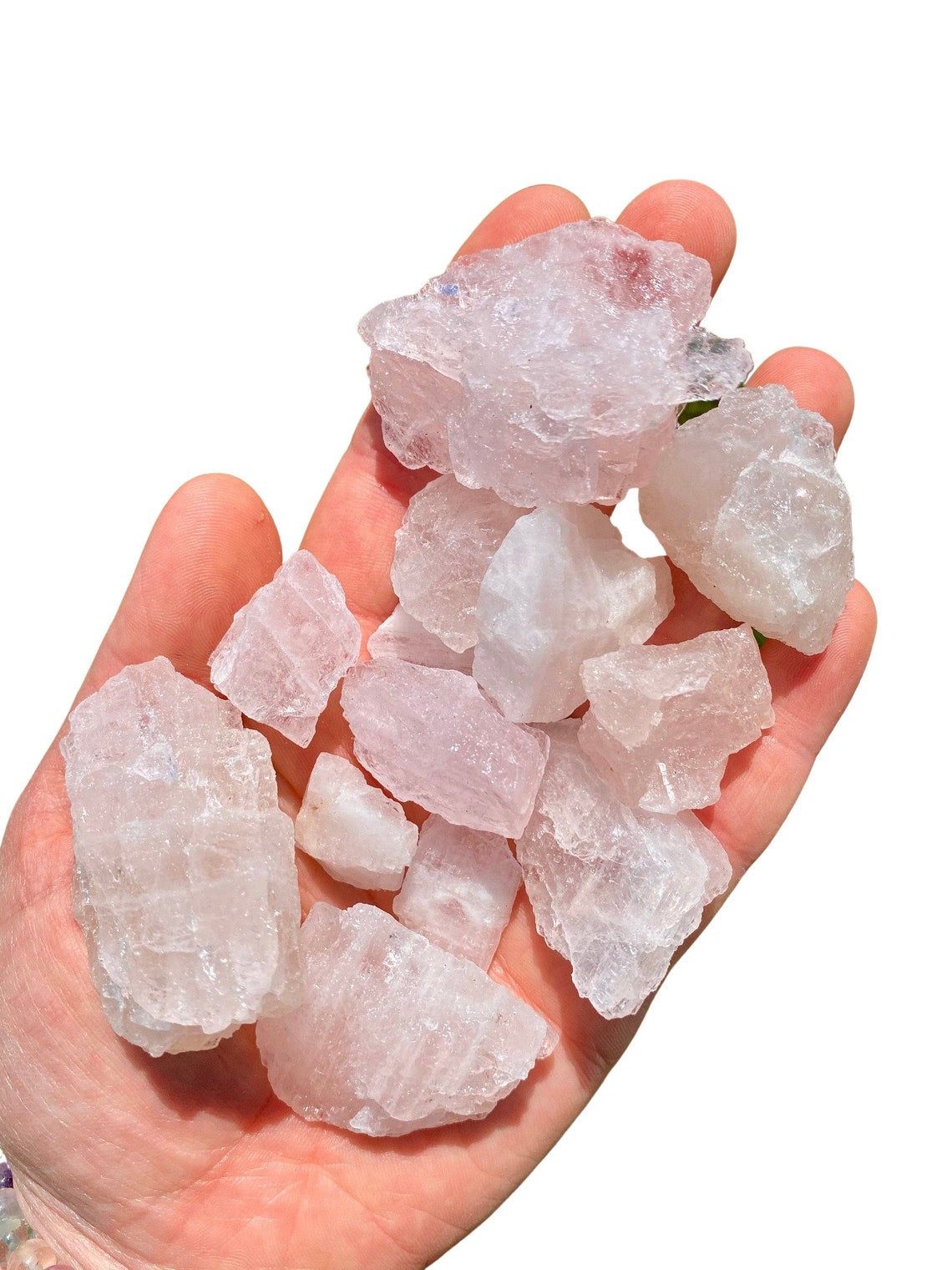 Raw morganite stone 0.5 3.5 AB Grade pink | Etsy