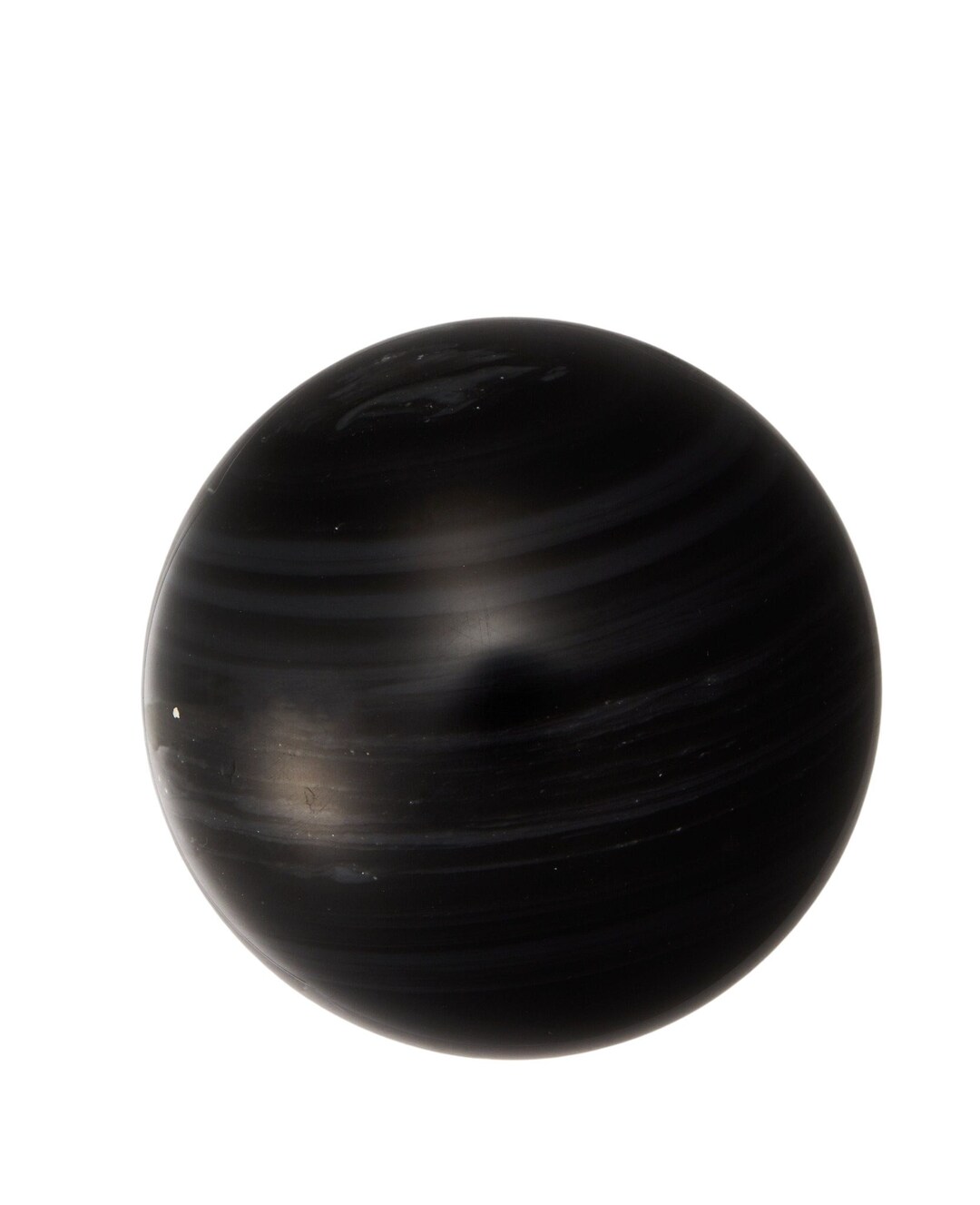Black Obsidian Sphere - Polished Obsidian Crystal Sphere - Carved Black ...