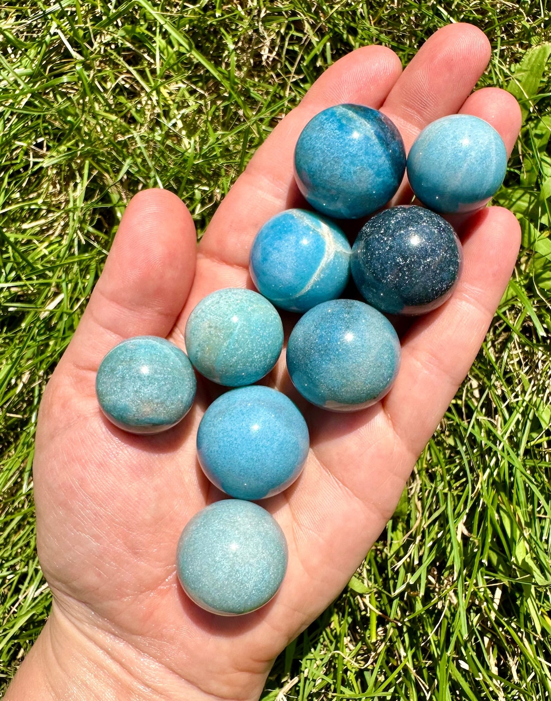 Trolleite Sphere - Polished Blue Crystal Sphere - Rare Trolleite ...