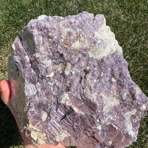 Raw Lepidolite Specimen - Large Lepidolite - Natural Lepidolite Crystal - Raw Lepidolite Crystal ...