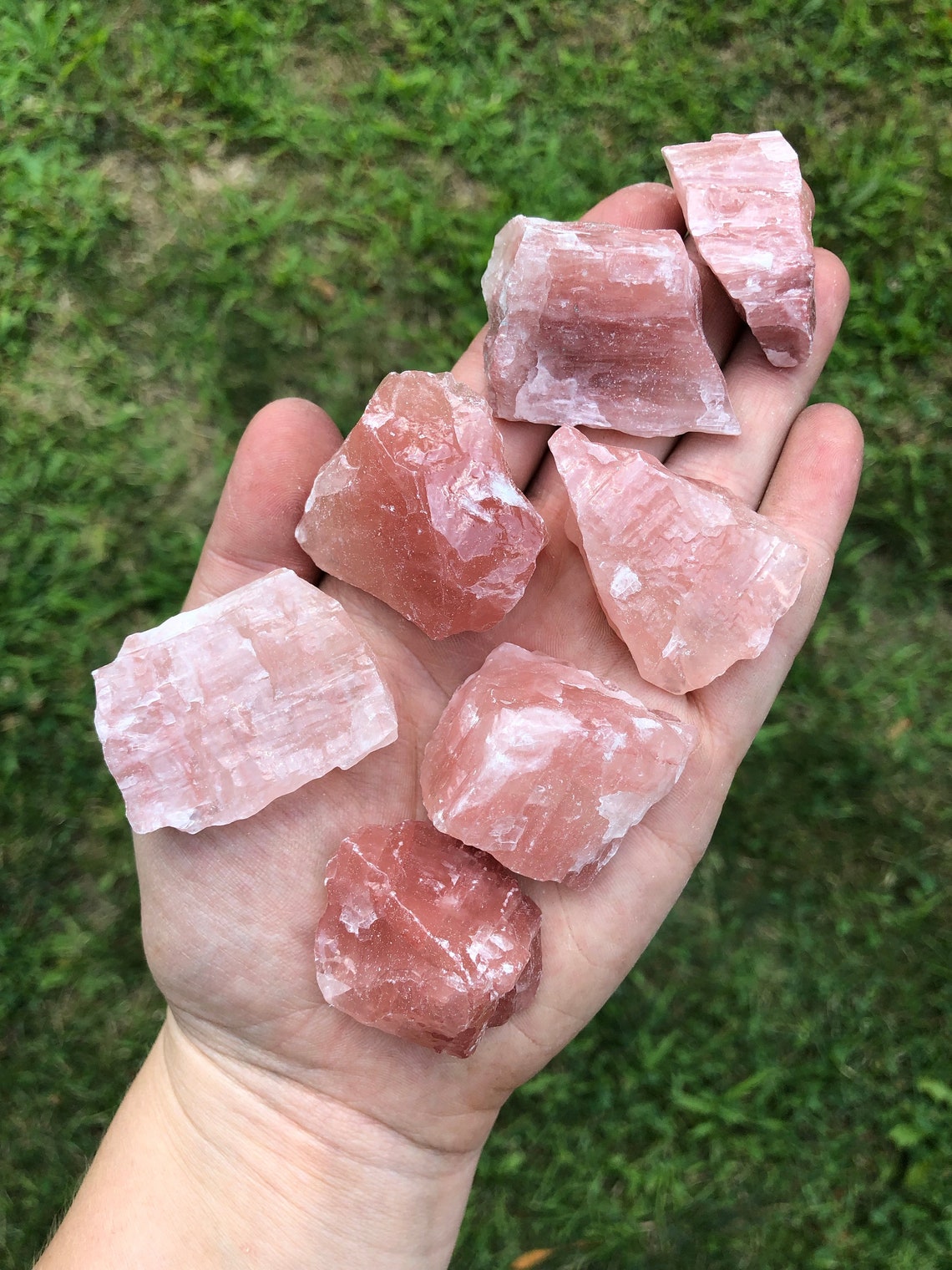Strawberry Calcite Rough Calcite Raw Red Calcite Crystal | Etsy