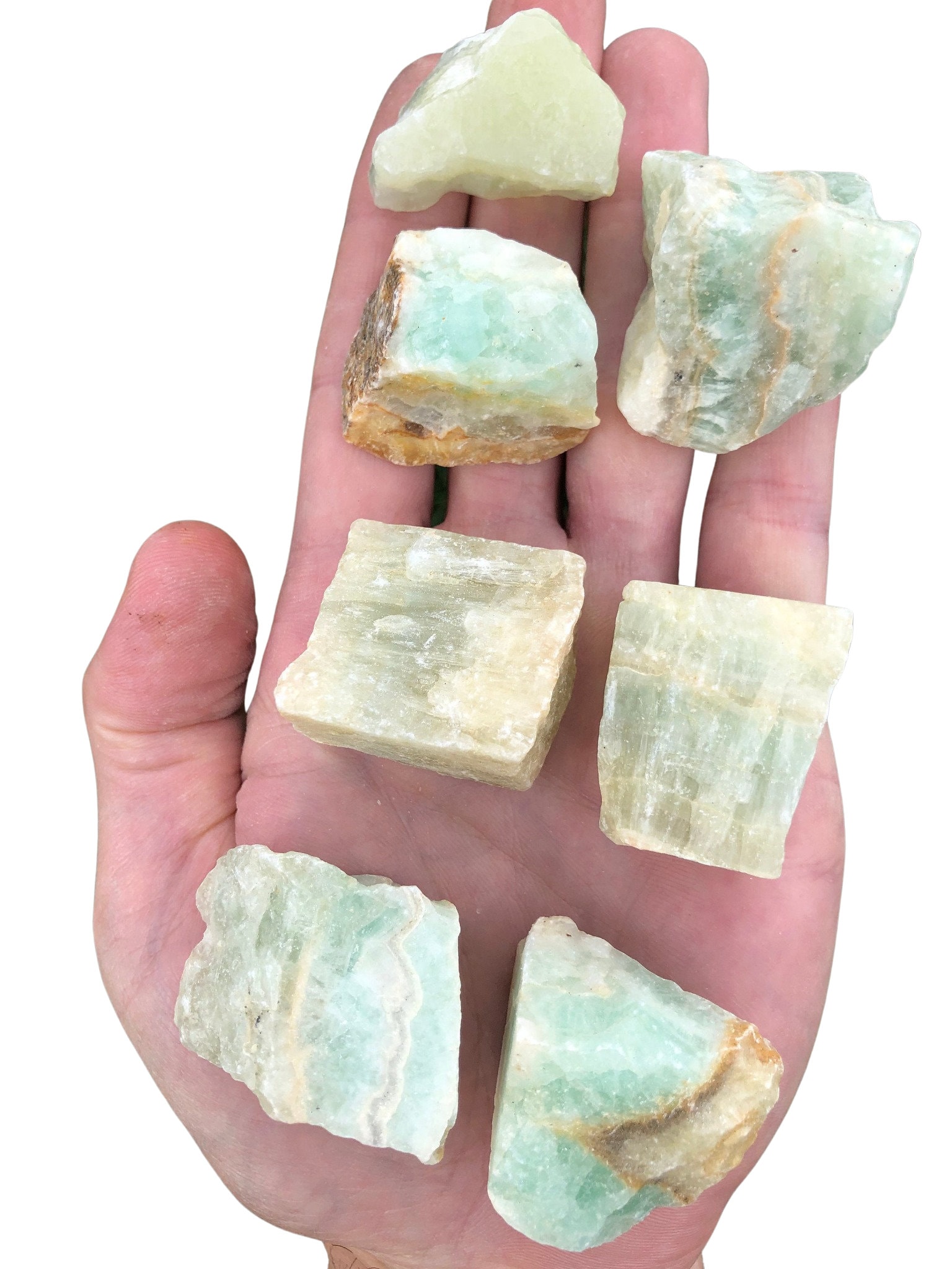 Seafoam Calcite Stone raw Seafoam Green calcite crystal | Etsy