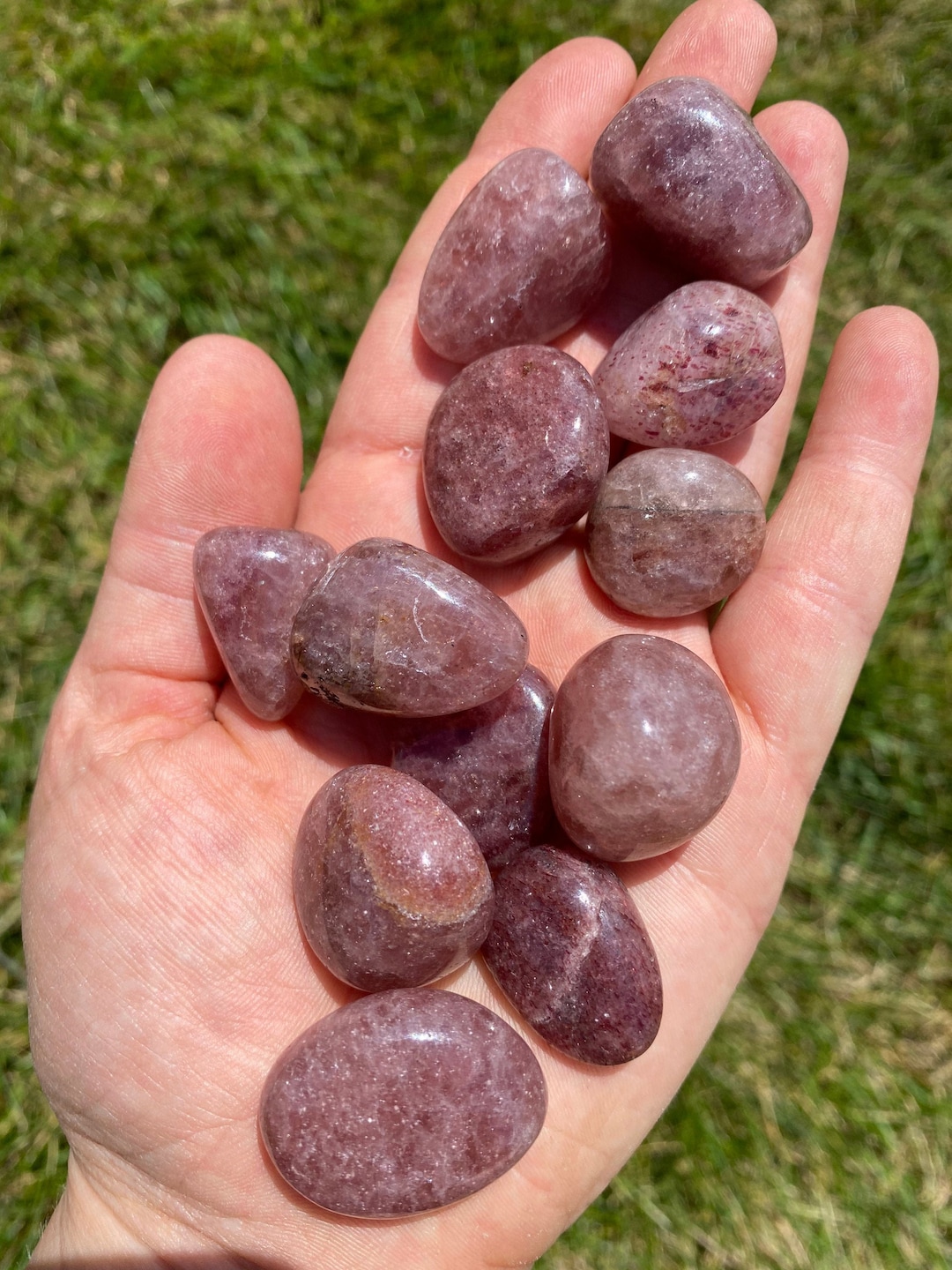 Strawberry Quartz Tumbled Crystal - Multiple Sizes Available - Tumbled ...