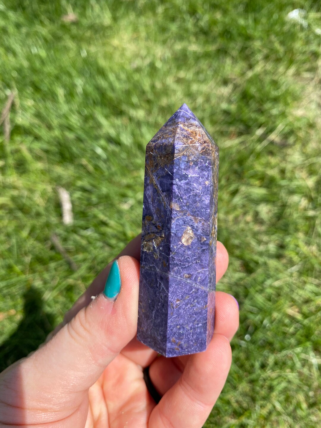 Charoite Stone Point (2" - 4") Charoite Point - Charoite Crystal Tower ...