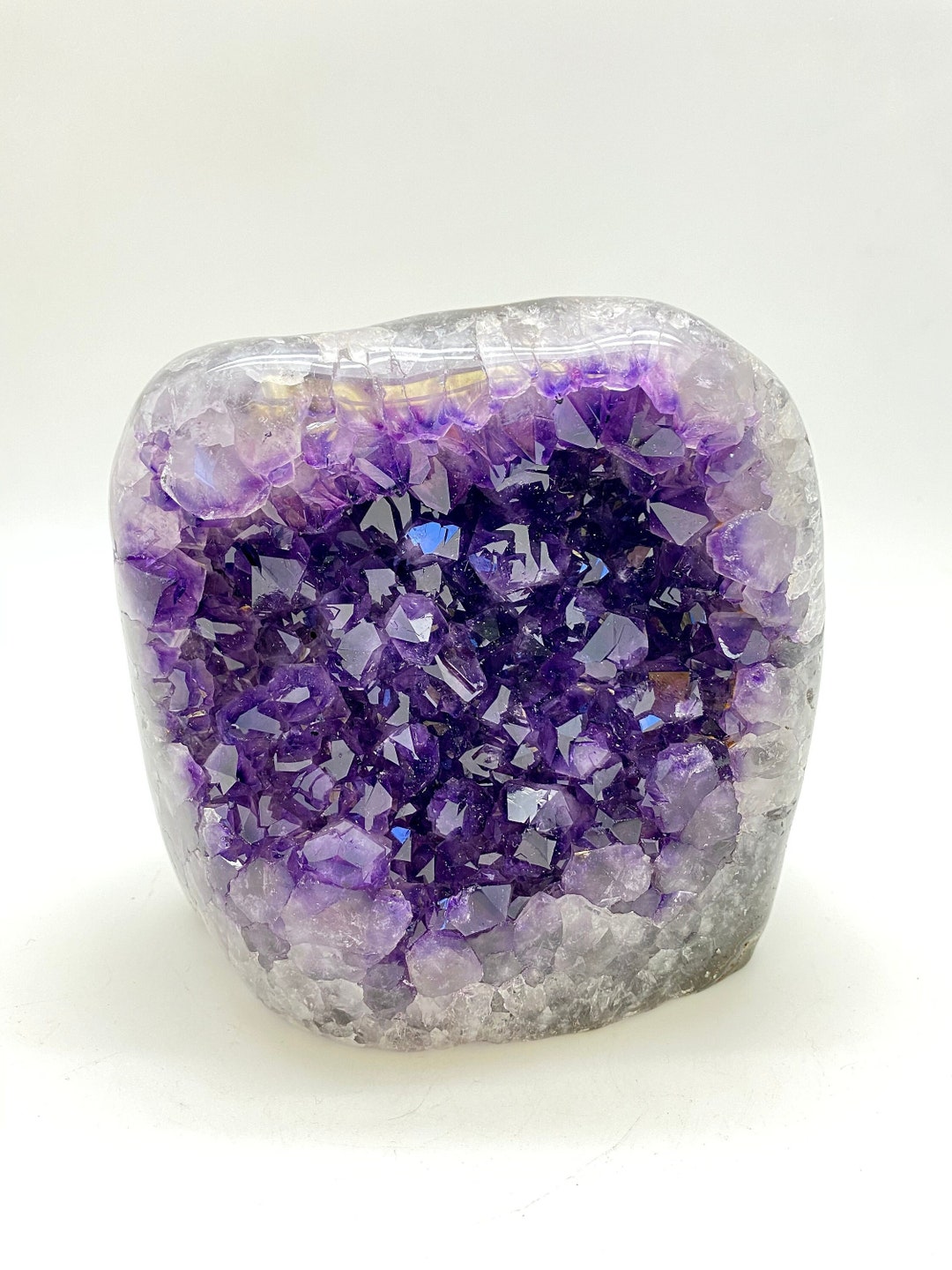 Raw Amethyst Crystal Cluster (standing) - Amethyst Geode Cluster ...