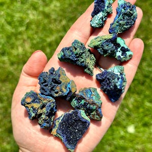 Raw Azurite Crystal - Azurite Malachite Stone - Raw Azurite Stone ...
