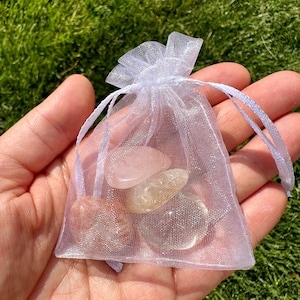 Happiness & Joy Stone Set - Positive Energy Crystal Set - Natural ...