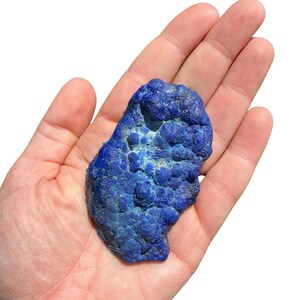 Azurite Crystal Blueberry - One Side Polished Azurite Malachite Stone ...