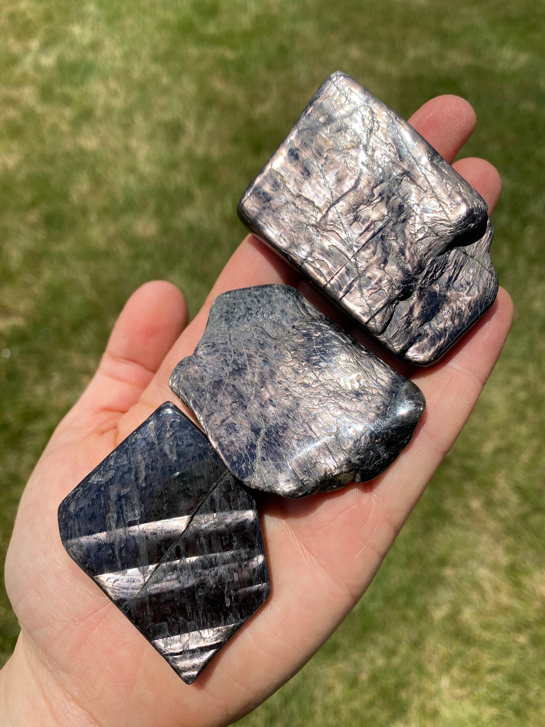Hypersthene Slab Polished Stone Hypersthene Stone | Etsy