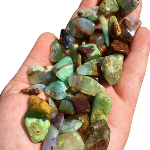 Chrysoprase Tumbled Stone - Multiple Sizes Available - Tumbled ...
